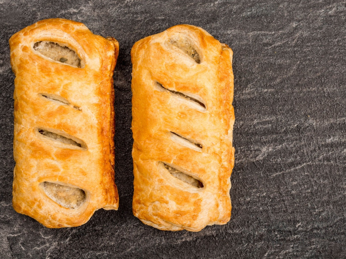 Homemade Scottish Sausage Rolls With Beef Or Bison