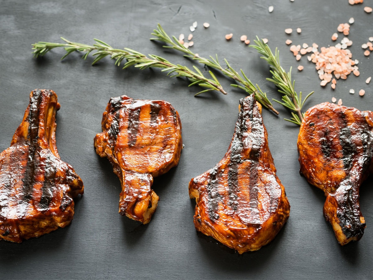 The Most Perfect Pan Seared Heritage Pork Rib Chops